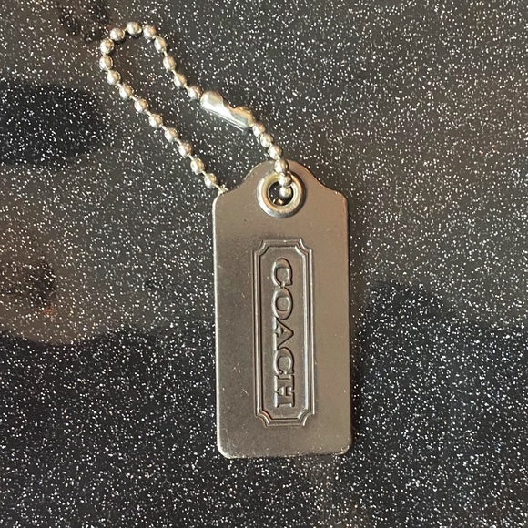 Coach | Bags | Coach Silver Metal Hang Tag Bag Charm Key Fob | Poshmark